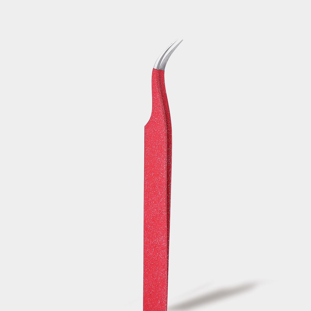 Color Tweezer - Red | Eyelash Extension Supplies
