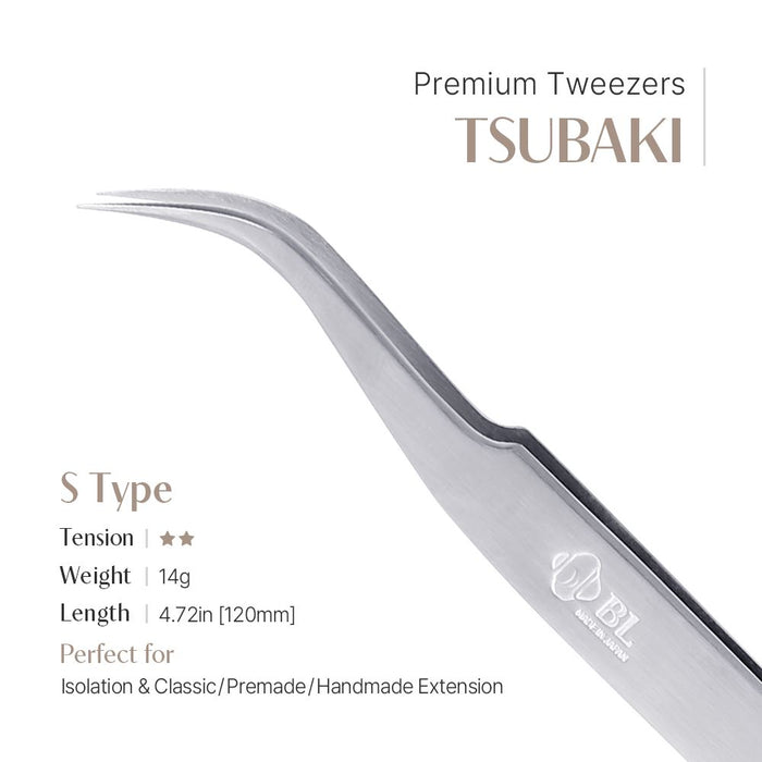 Premium Tweezers - Tsubaki (S shape)