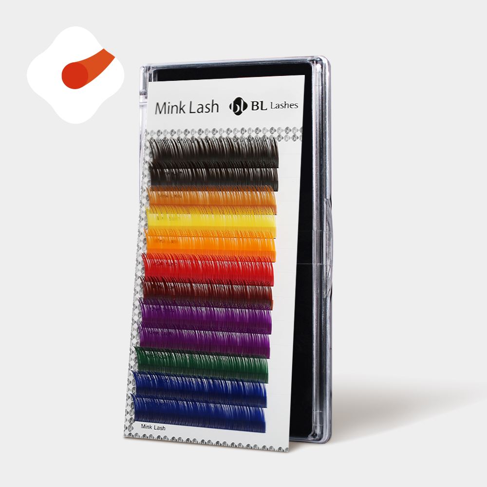 BL Rainbow Color Mink Lash for Lash Extension